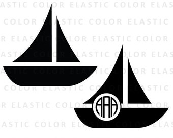 Sail Boat Monogram | Etsy