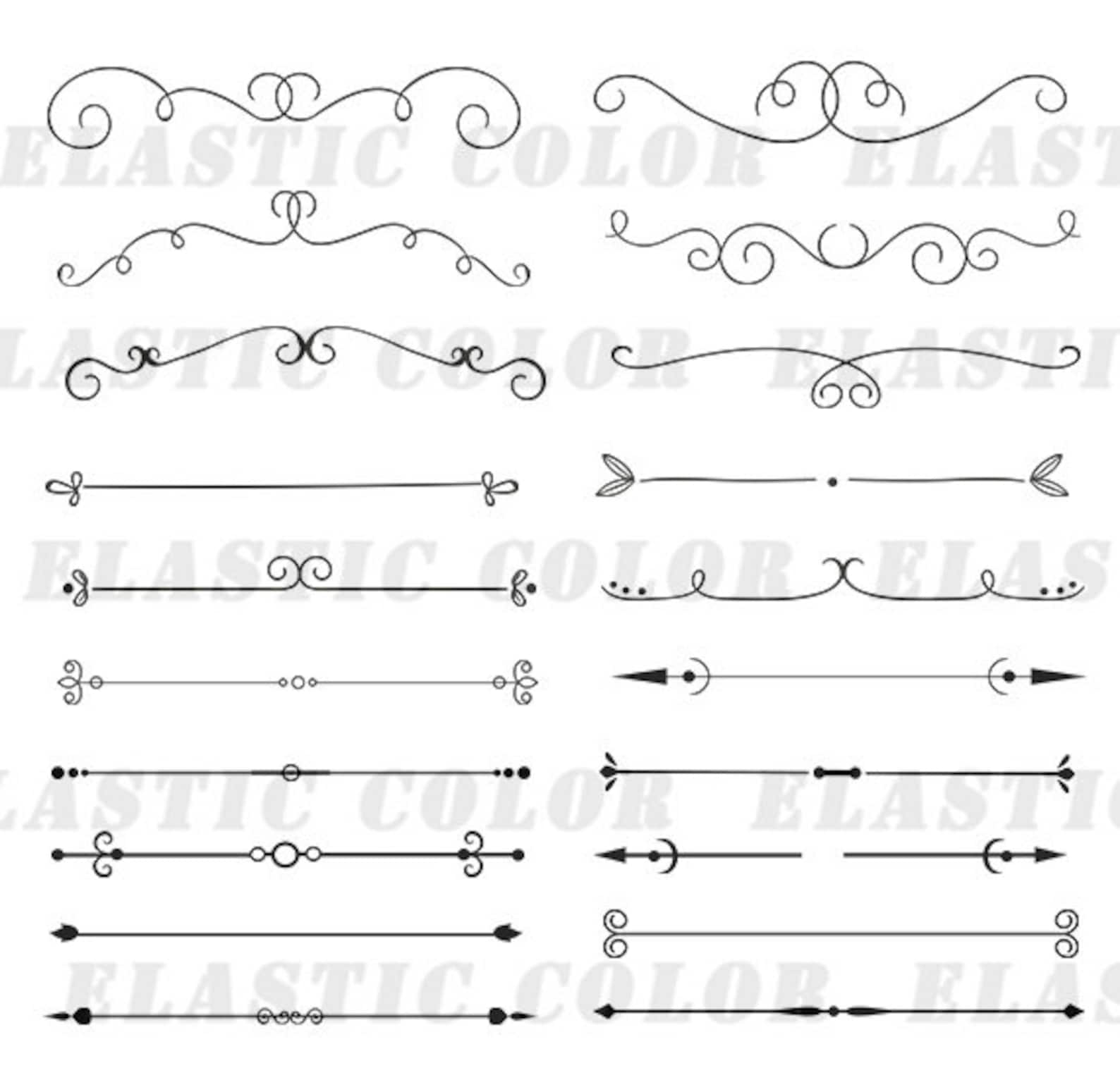 Divider Svg Clipart Text Divider Vector Decoration Element Digital ...
