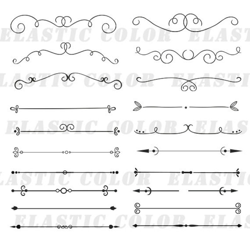 Divider svg clipart text divider vector decoration element digital ...