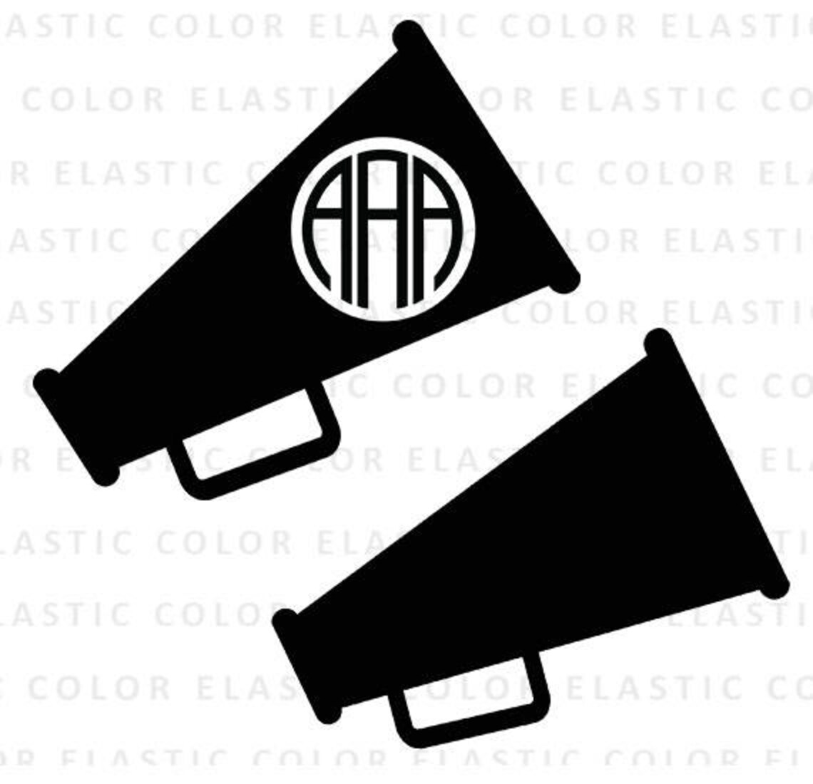 Megaphone Svg, Megaphone Monogram Svg - Megaphone Clipart - Cheerleader ...