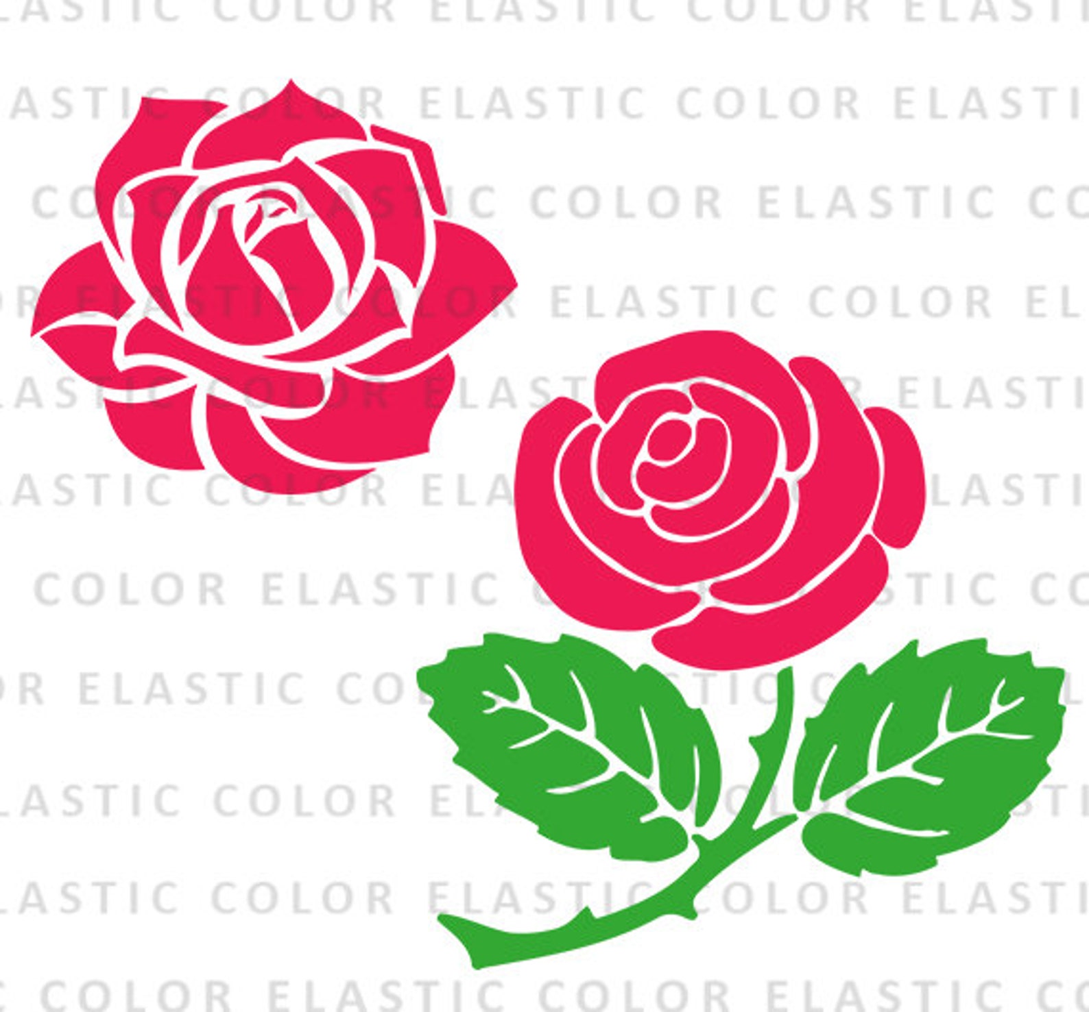 Rose Svg Rose Clipart Rose Blossom Clip Art Vector Digital | Etsy