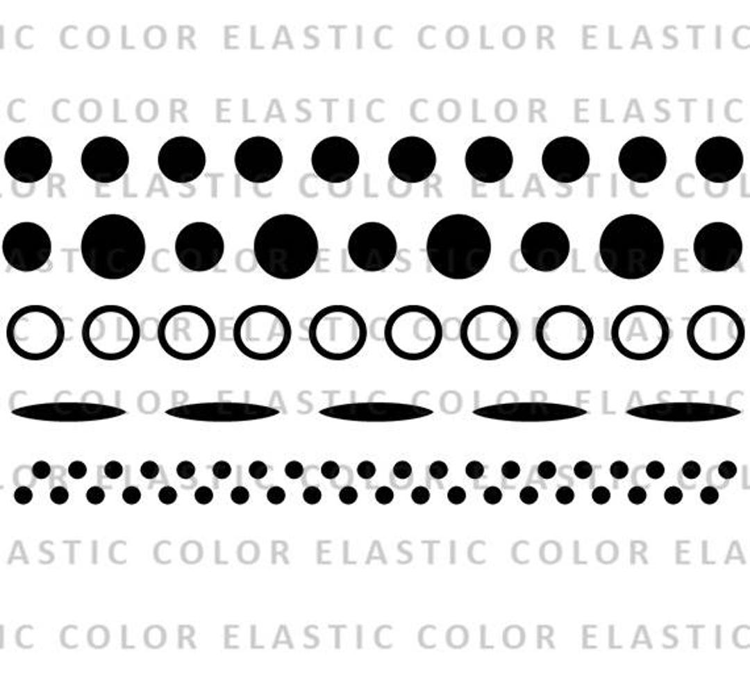 Dotted Lines Svg File - Dot Underline - Dot Decor File Cut File and ...