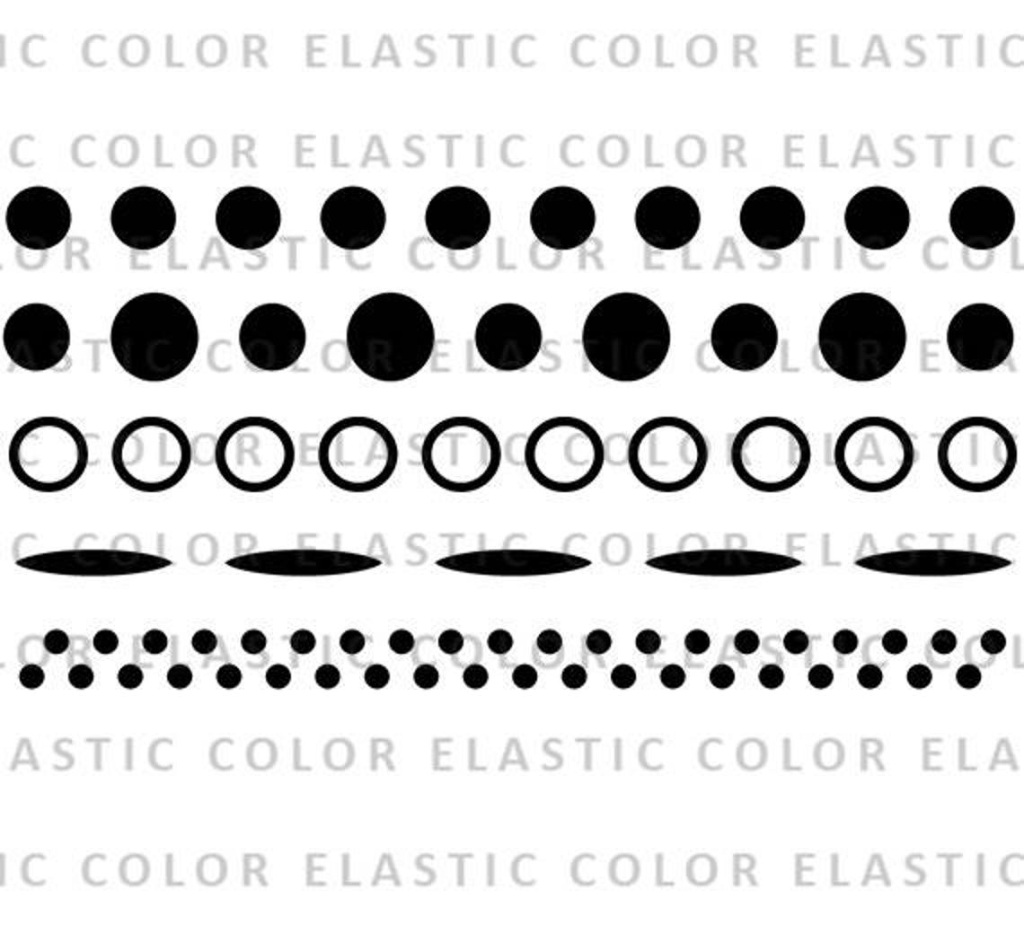 Dotted Lines Svg File Dot Underline Dot Decor File Cut | Etsy