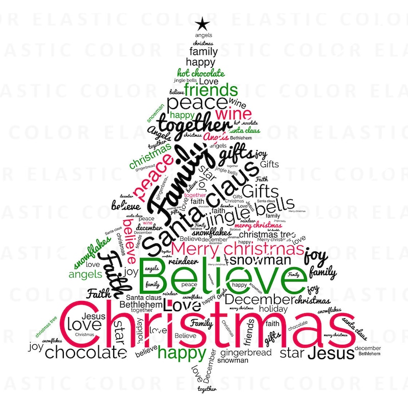 Tree Word Art - Etsy