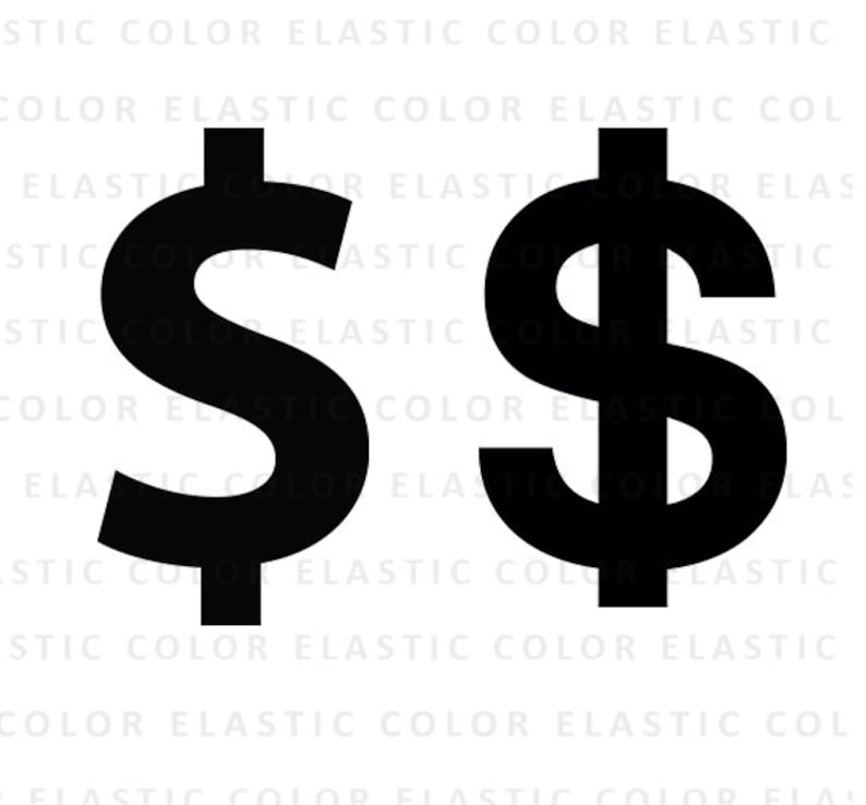 Dollar Sign Svg - American Dollar Sign Clip Art - Dollar Symbol Digital ...