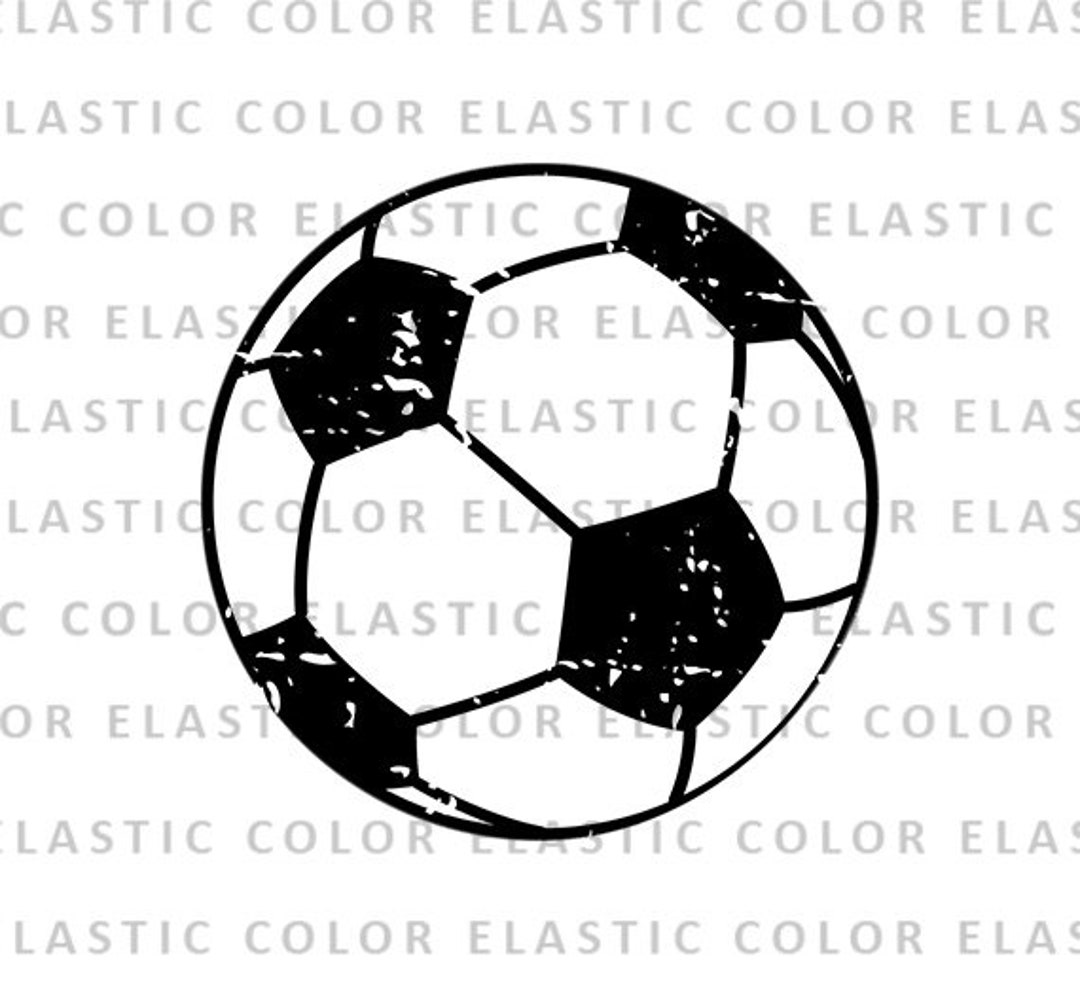 Soccer Ball Grunge Svg- Distressed Soccer Ball Vector - Soccer Clipart ...