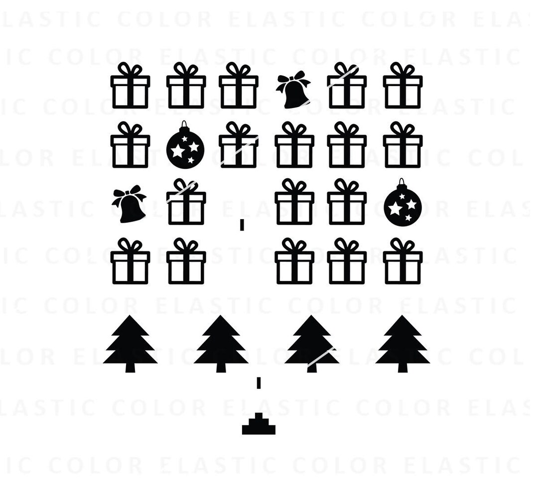 Space Invaders Christmas, Funny Christmas Svg, Xmas Design, Funny ...