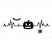 Halloween Heartbeat Svg, Funny Ghost Ekg Line Design, Halloween Clipart ...