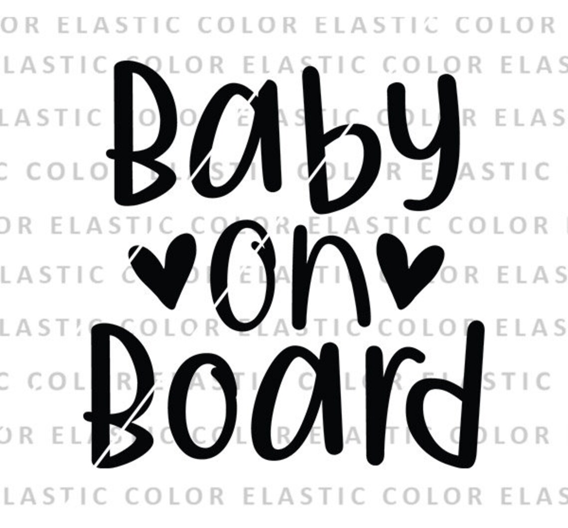 Baby on Board Svg, Baby Decal Svg, Baby on Board Saying Png Digital ...