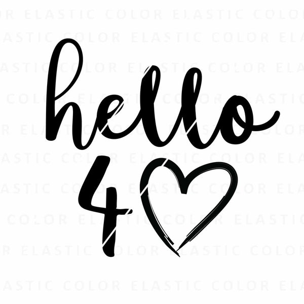 Hello 40 - Etsy