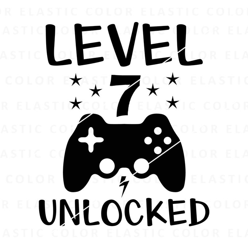 Level 7 Unlocked Svg - Etsy