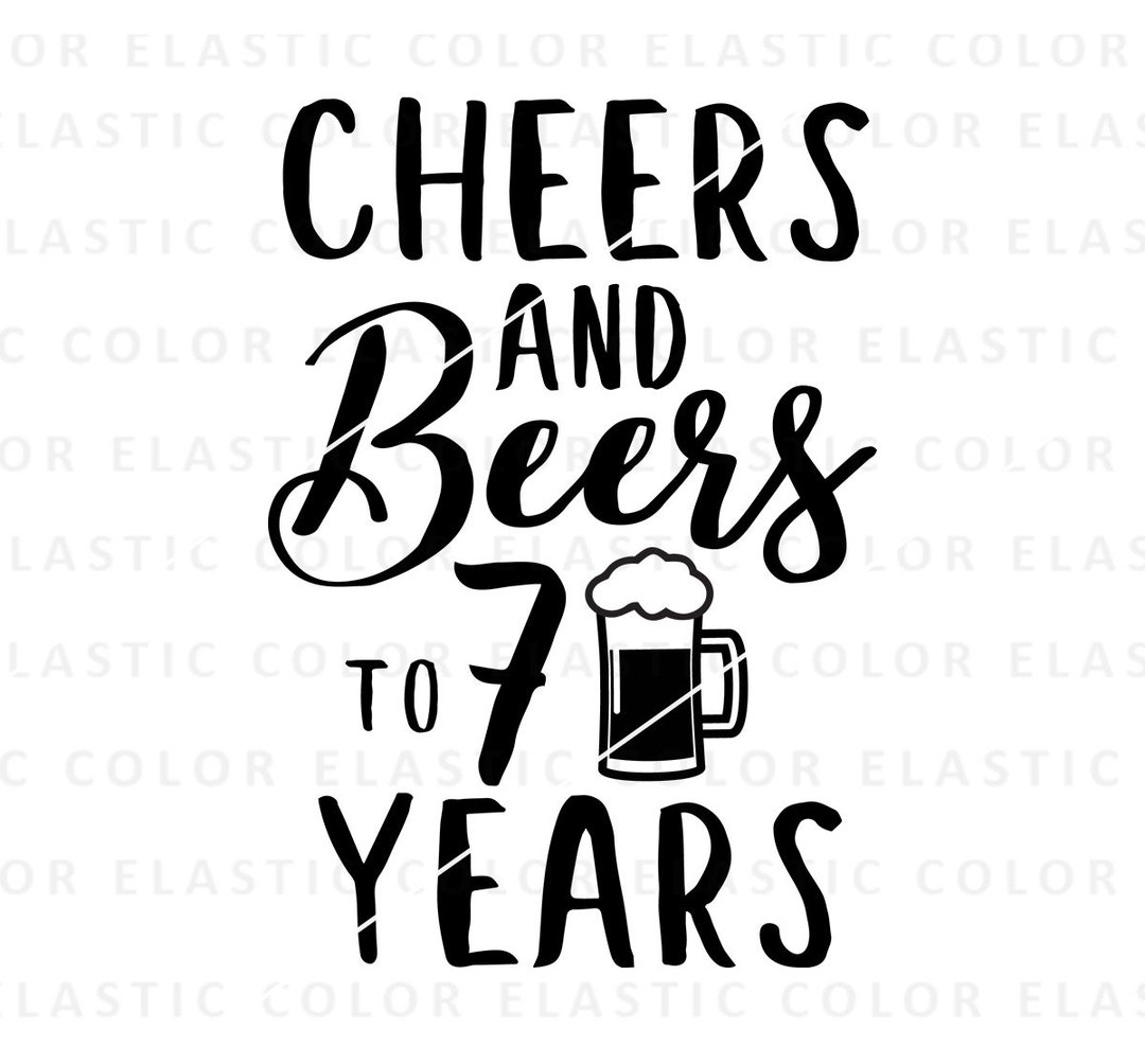 Cheers and Beers to 70 Years, Seventy Old Birthday Beer,70th Birthday ...