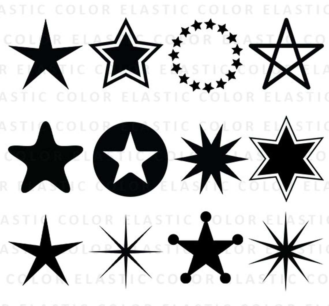 Stern svg - Stern Clipart Sammlung - Sterne Vektor Clip Art - Stern ...