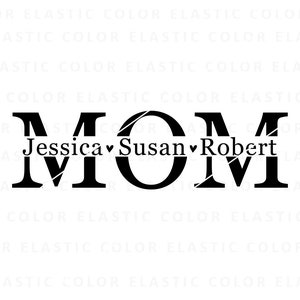 Mom Split Text Svg, Mom Split Design, Mom Cricut Design, Mother's Day ...