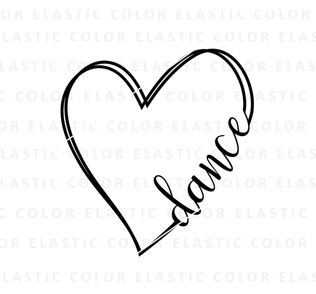 Dance Heart Svg, Dance Design Sublimation Png and Vector Graphics Png ...