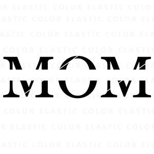 Mom Split Text Svg, Mom Split Design, Mom Cricut Design, Mother's Day ...