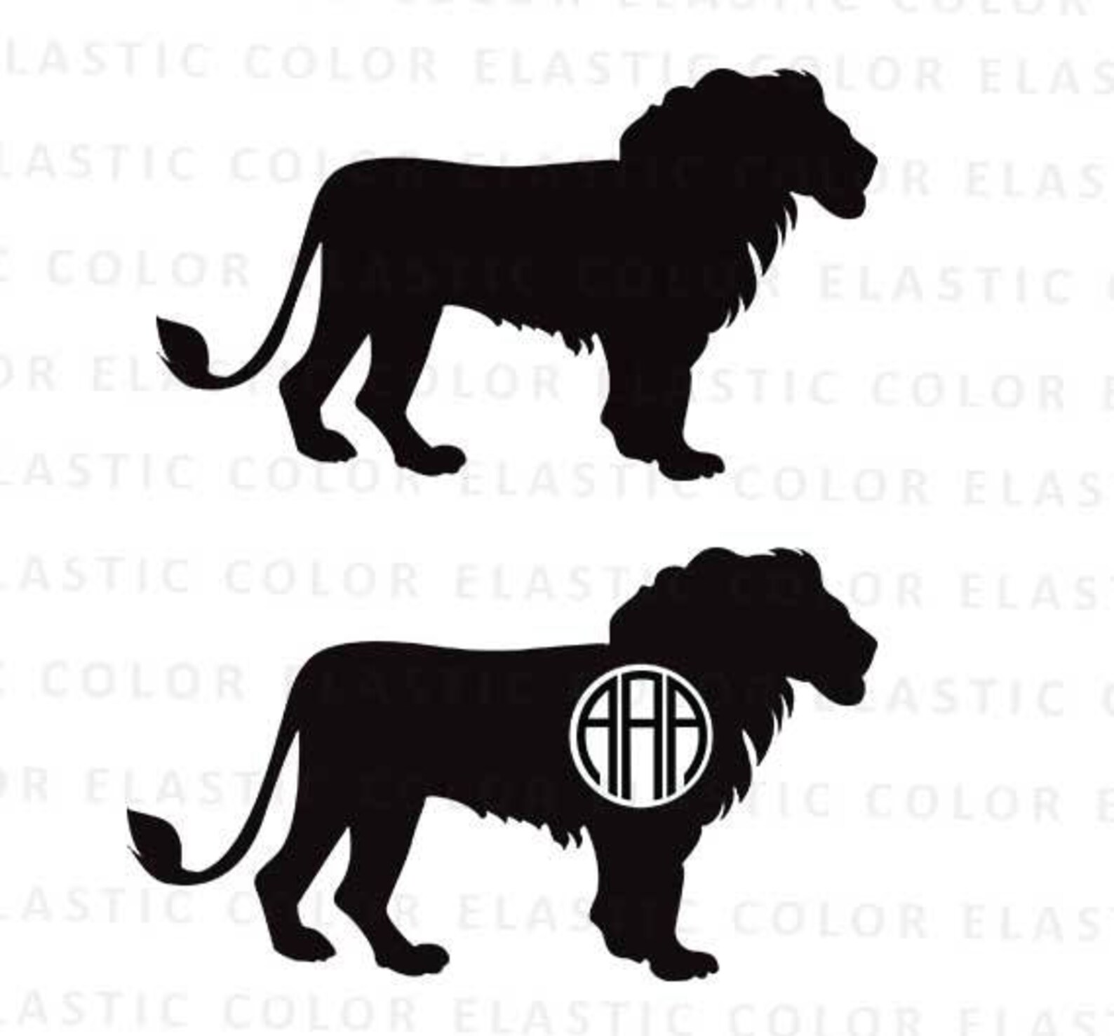 Lion svg file lion monogram file lion clipart vector icon | Etsy