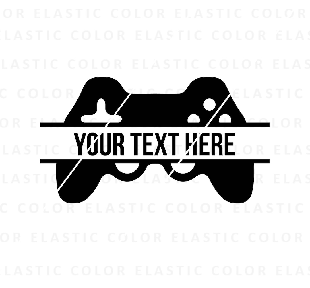 Split Game Controller Svg, Game Monogram Design, Gamer Monogram Clipart ...