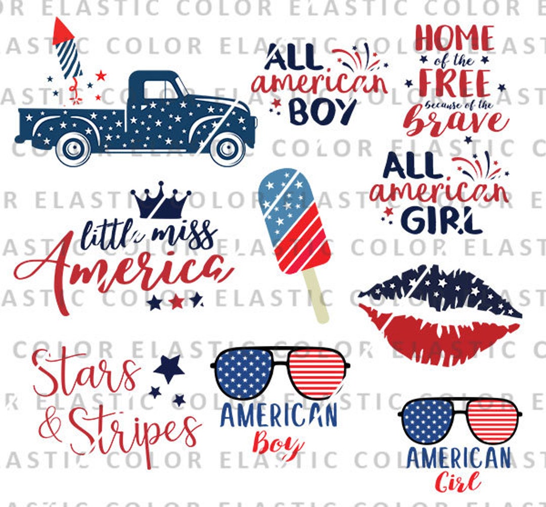 4th July Bundle, July 4 Clipart Bundle, Fourth of July Files, America ...
