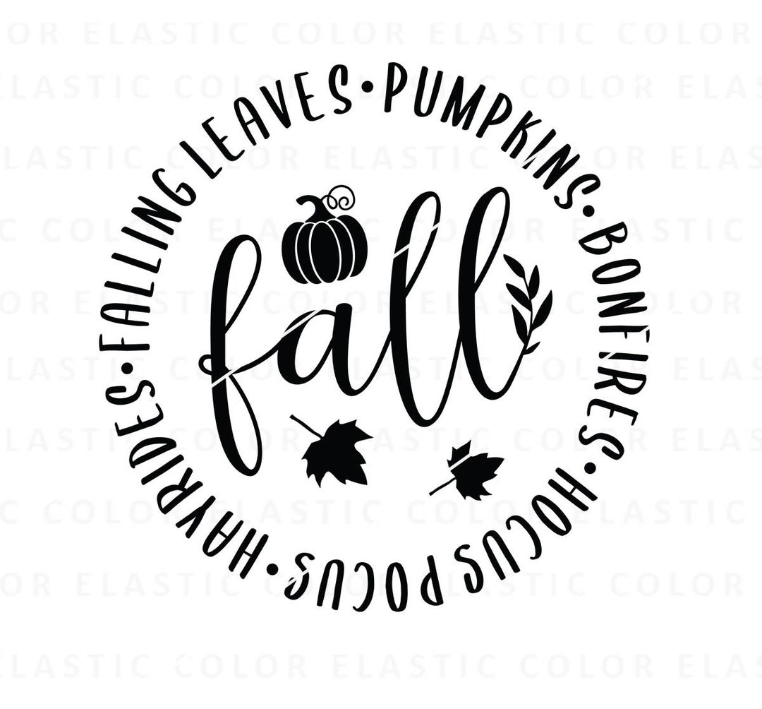 Fall Svg, Hello Fall Png Design, Autumn Clipart, Fallen Leaves Cricut ...