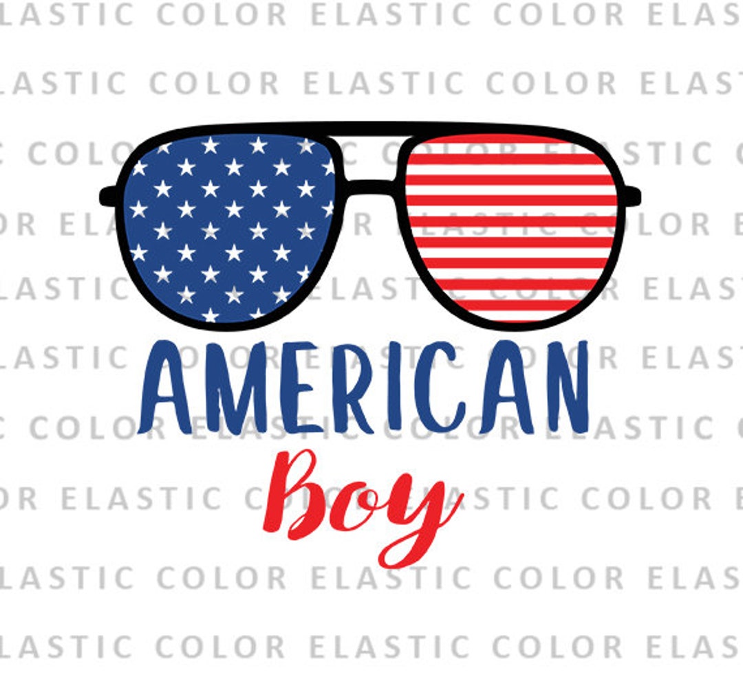 American Boy Svg File - Merica Boy Saying T Shirt Design - 4th July ...