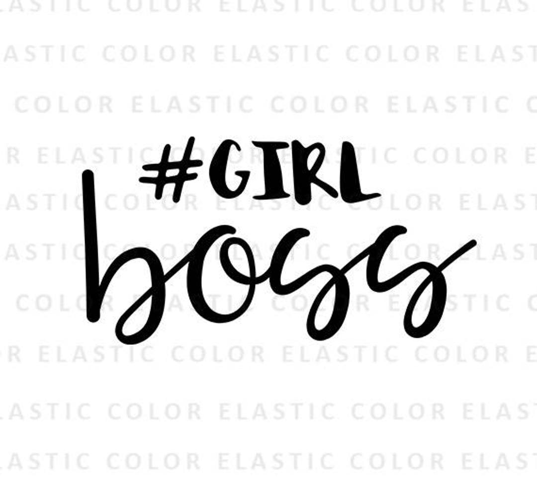 Girl Boss Svg - Girl Boss Text Digital File Svg, Png, Dxf, Eps - Etsy