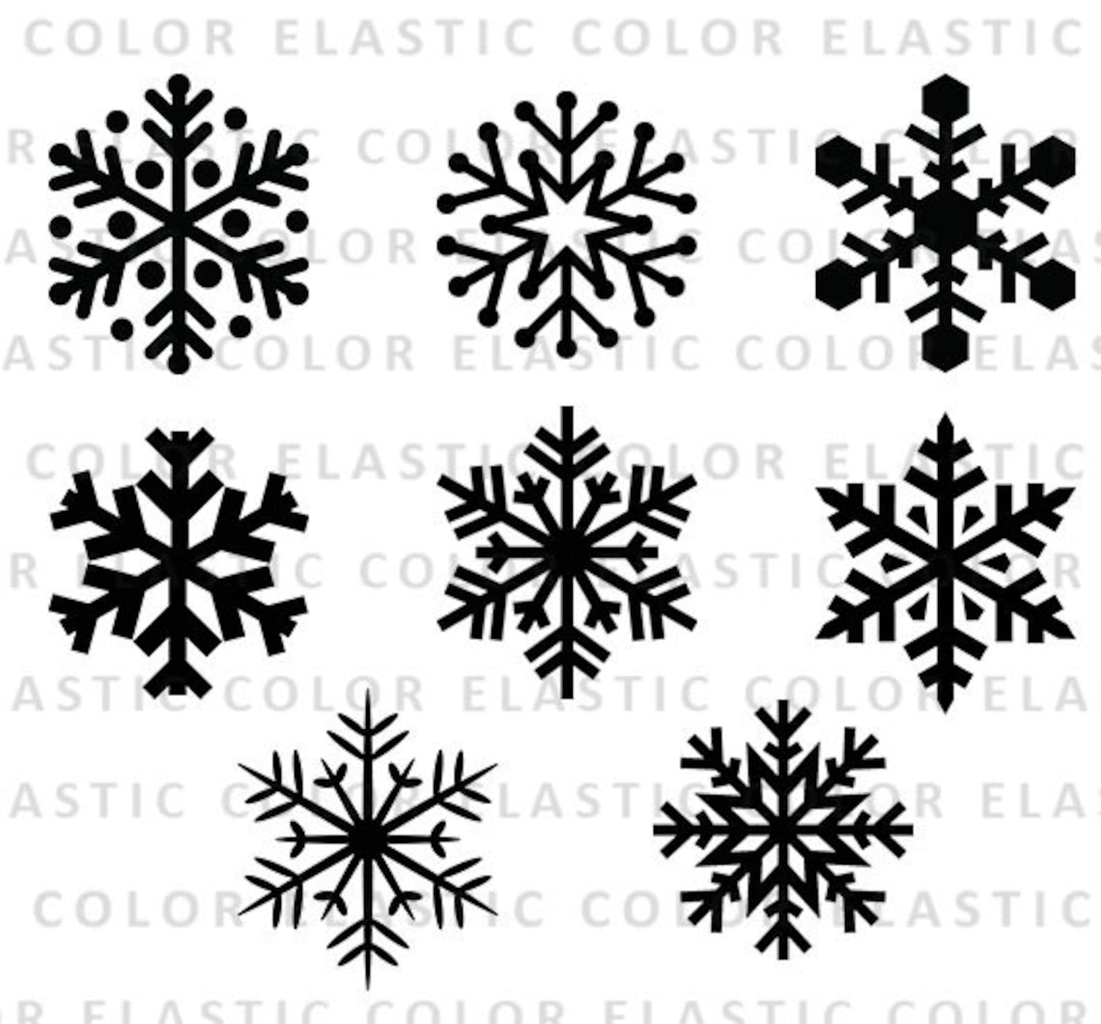 Snowflake Svg - Snowflake Clipart -snowflake Silhouette and Cricut Cut ...