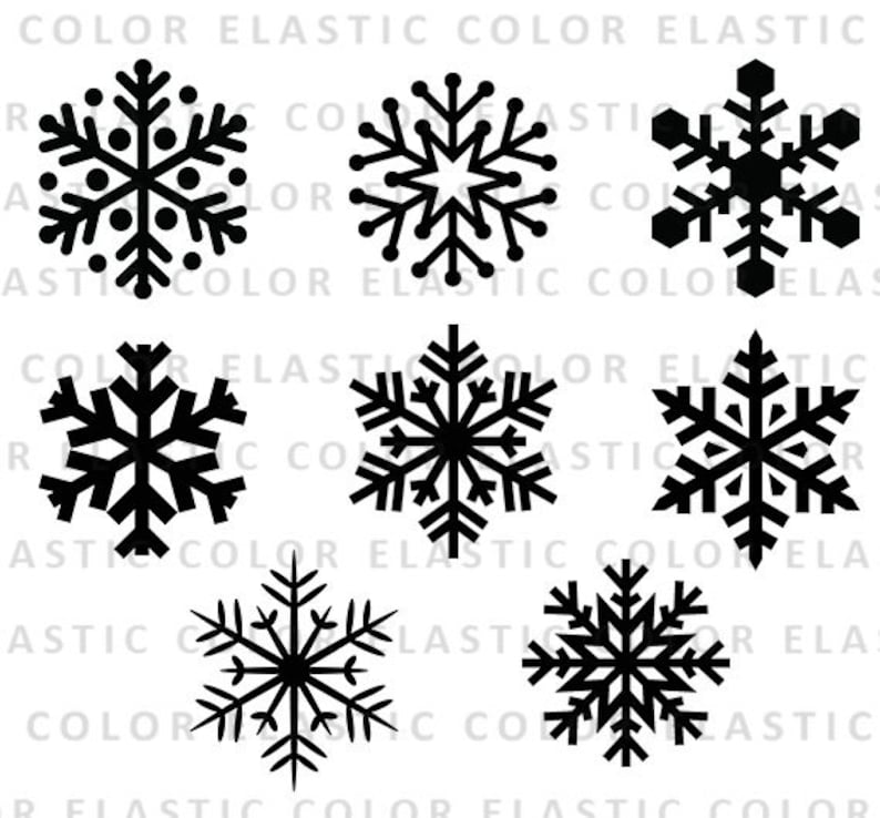 Fiocco di neve svg clipart fiocco di neve silhouette fiocco di neve e ...