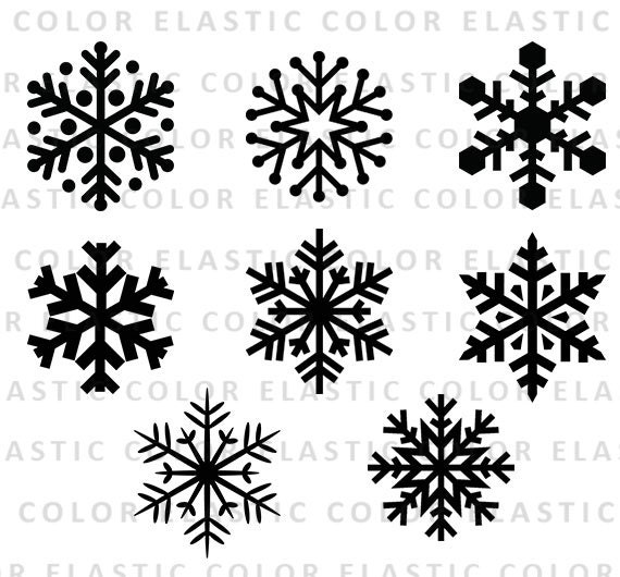 Snowflake Svg - Snowflake Clipart -snowflake Silhouette and Cricut Cut ...