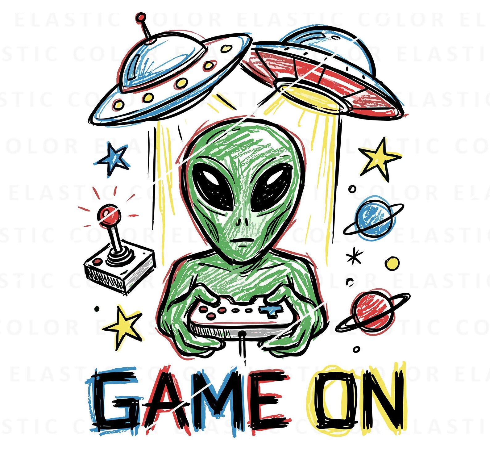 Alien Gamer Png, Funny Gamer Png Design - Etsy
