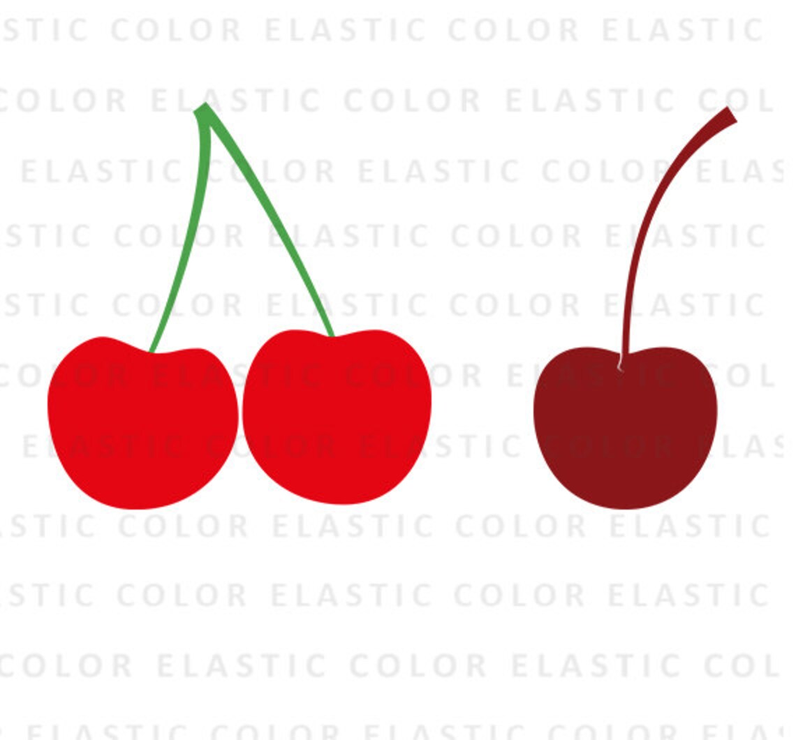 Cherry Svg - Cherry Clipart Vector - Cherry Monogram Files - Cherry ...