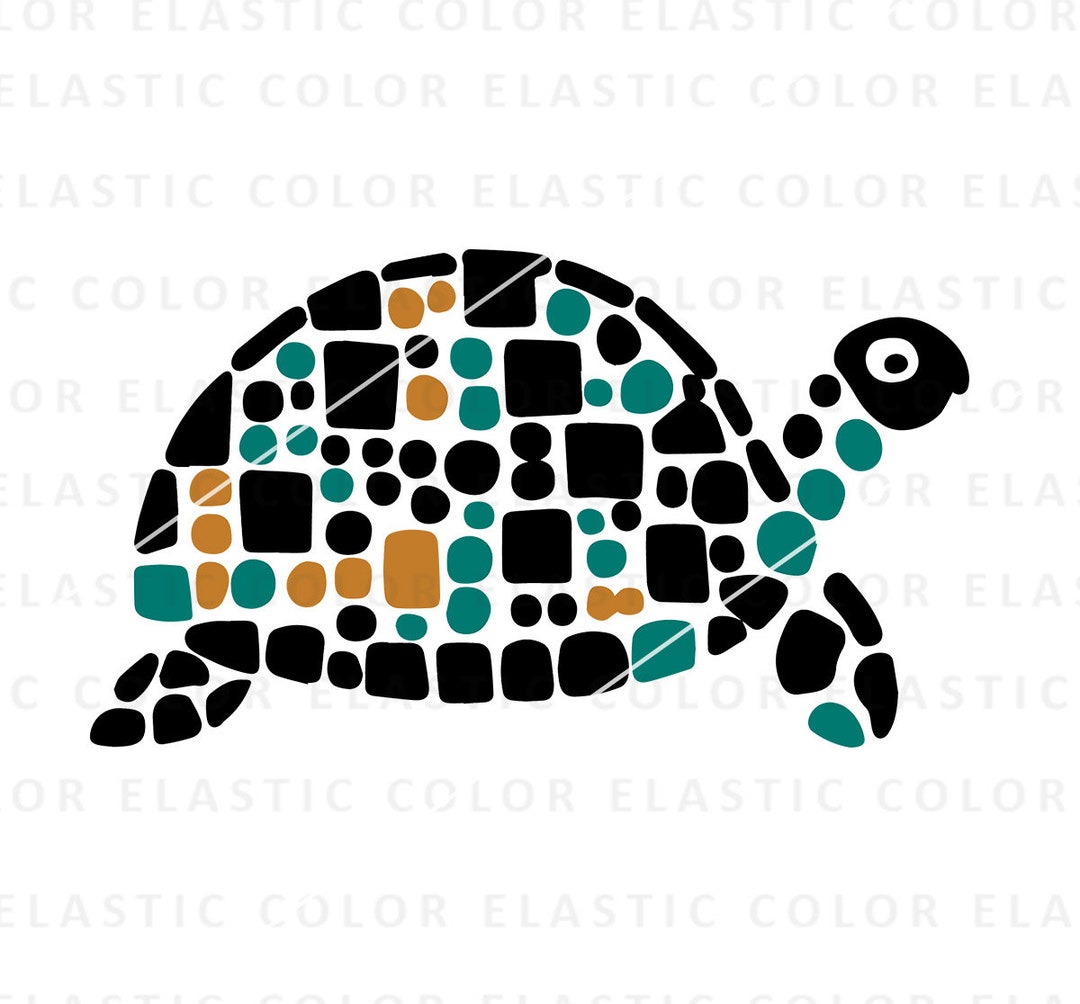 Turtle Svg File - Turtle Clipart, Dots Mosaic Turtle Art, Printable ...