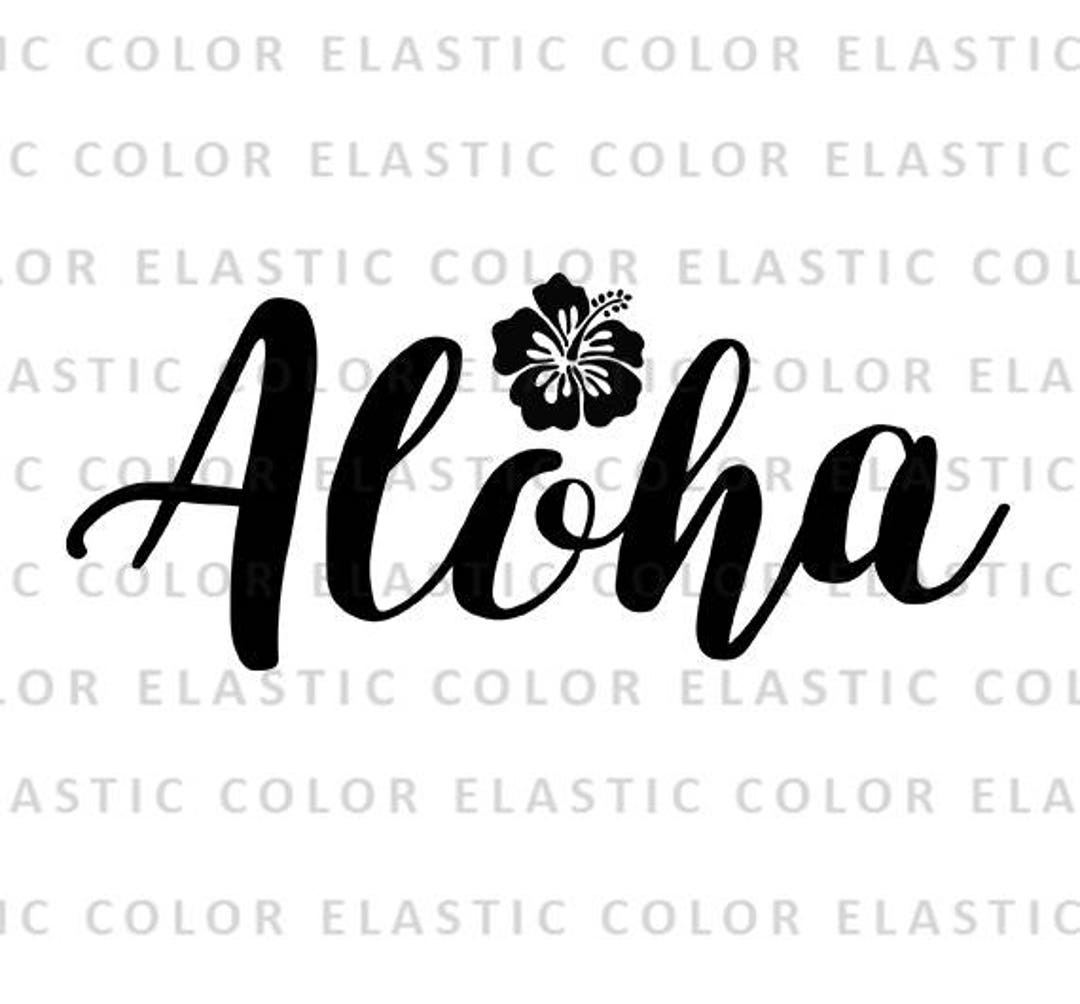 Aloha Svg File - Aloha T Shirt Designs With Hibiscus and Cricut and ...