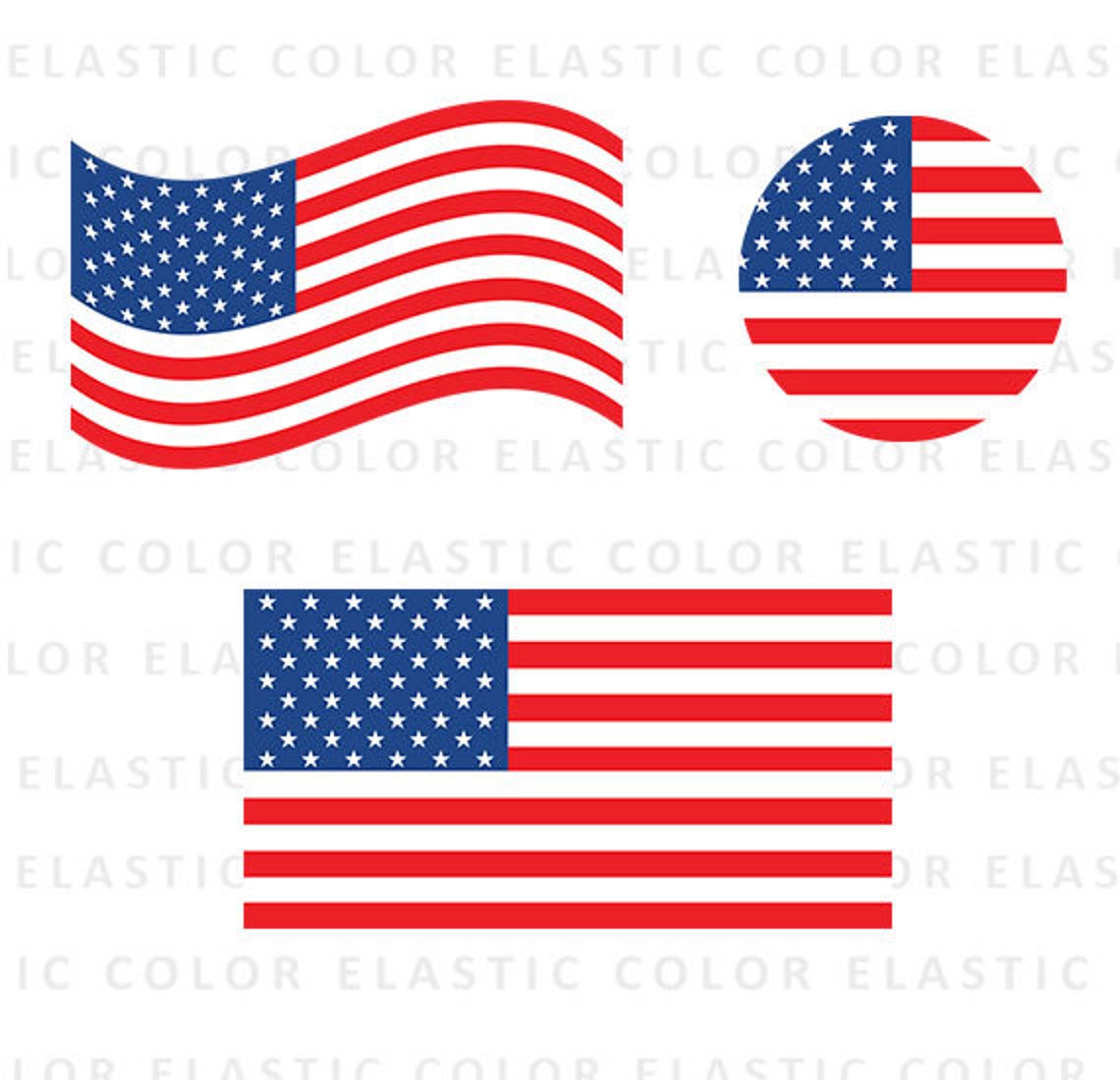 USA Flag Svg- American Flag Clipart - Usa Flag Vector Digital File Svg ...