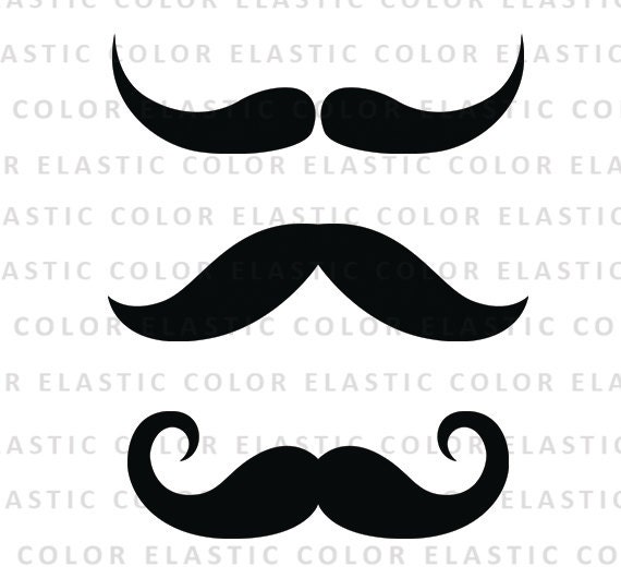 Vector de bigote bigote svg archivo gráfico de bigote clip - Etsy México