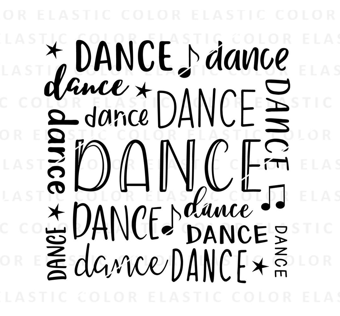 Dance Svg, Dance Design, Dance Word Art, Dancer Life Subway Design Svg ...