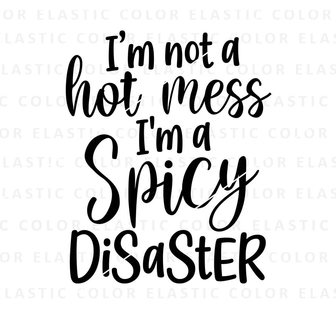 Hot Mess Svg, I Am a Spicy Disaster Svg, Funny Mom Saying Svg, Mom Life ...