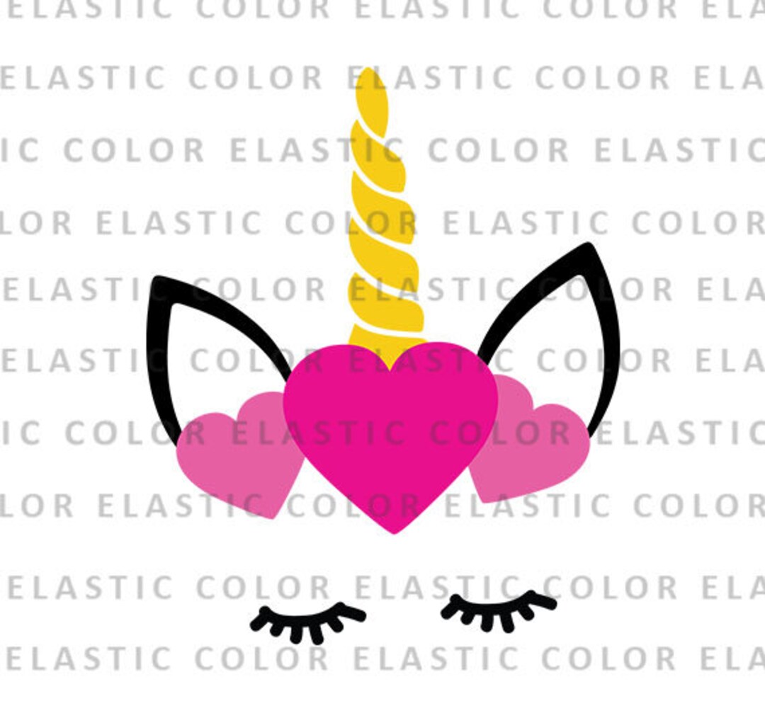 Unciron Heart Svg File Unicorn With Heart Clipart Unicorn - Etsy