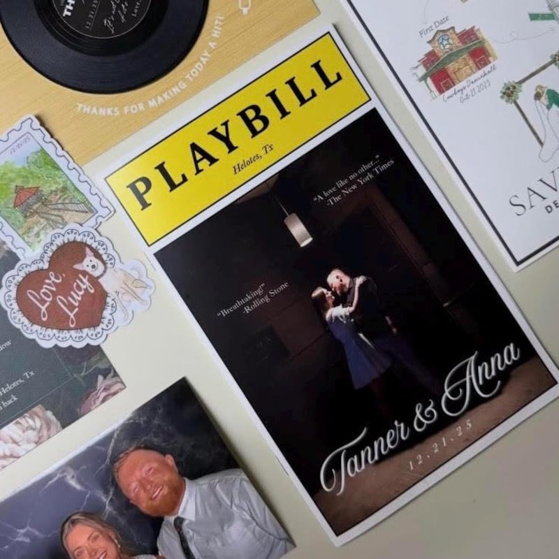 Playbill Photo Template - Etsy UK