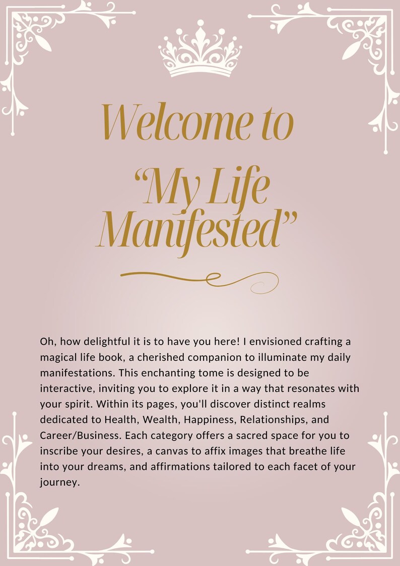 Vision Board, Manifestation, Manifestation Book, 2025, New Year ...