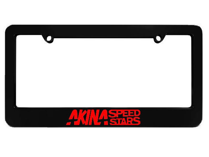 Akina Speed Stars Black License Plate Frame Frames Initial D - Etsy