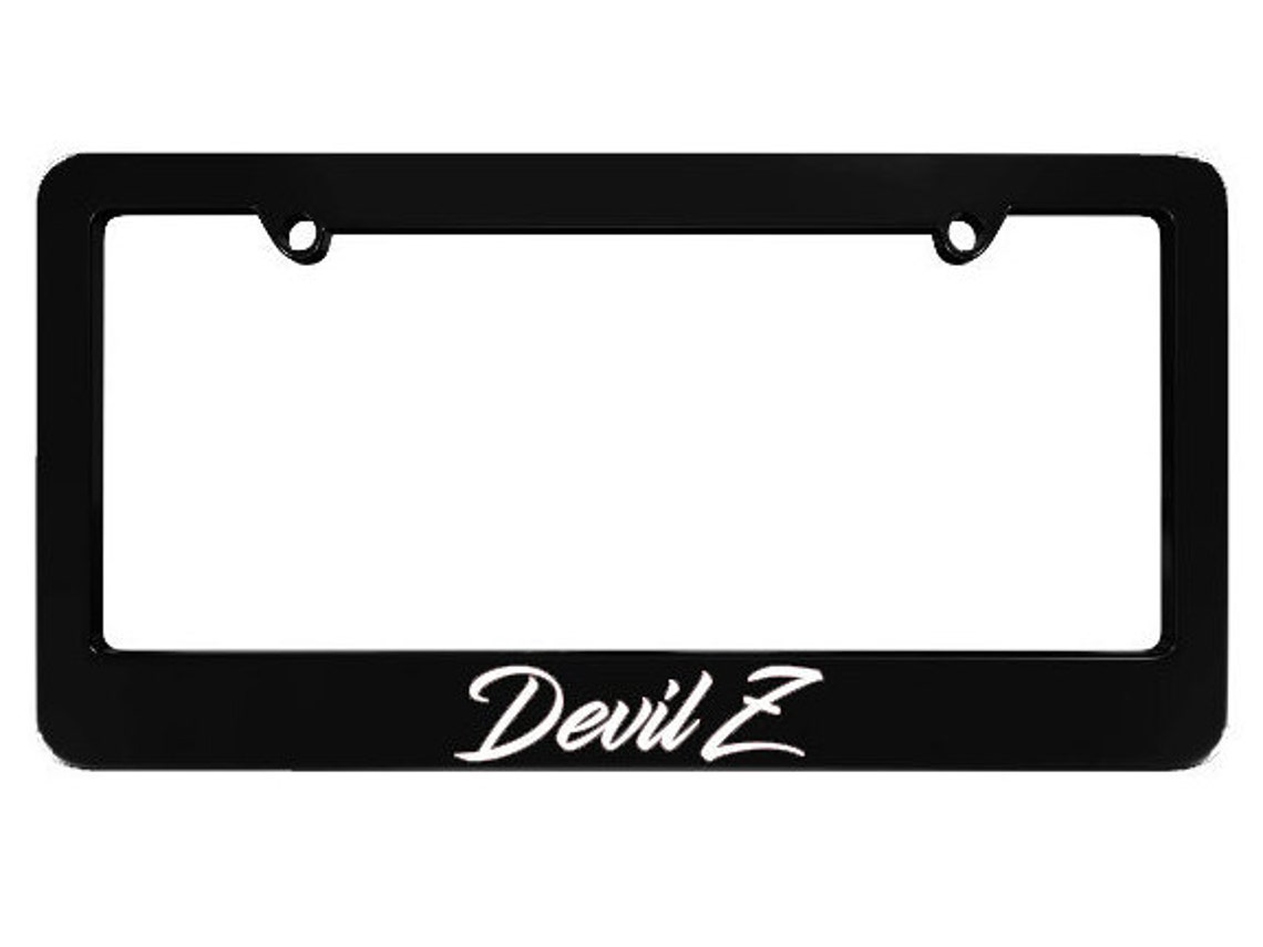 Devil Z Wangan Midnight Black License Plate Frame Frames JDM | Etsy