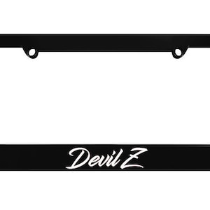 Devil Z Wangan Midnight Black License Plate Frame Frames JDM Racing ...