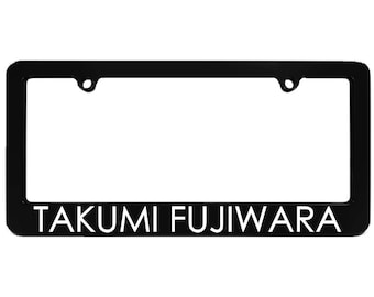 Initial D Black License Plate Frame Frames Racing JDM Fits Most North ...