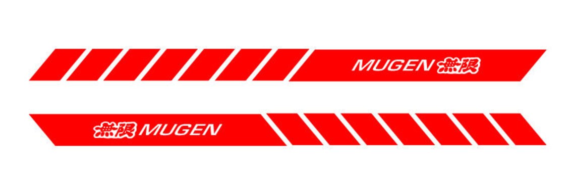 Mugen Side Body Stripes Decal Jdm Racing Sticker Vinyl Car | Etsy