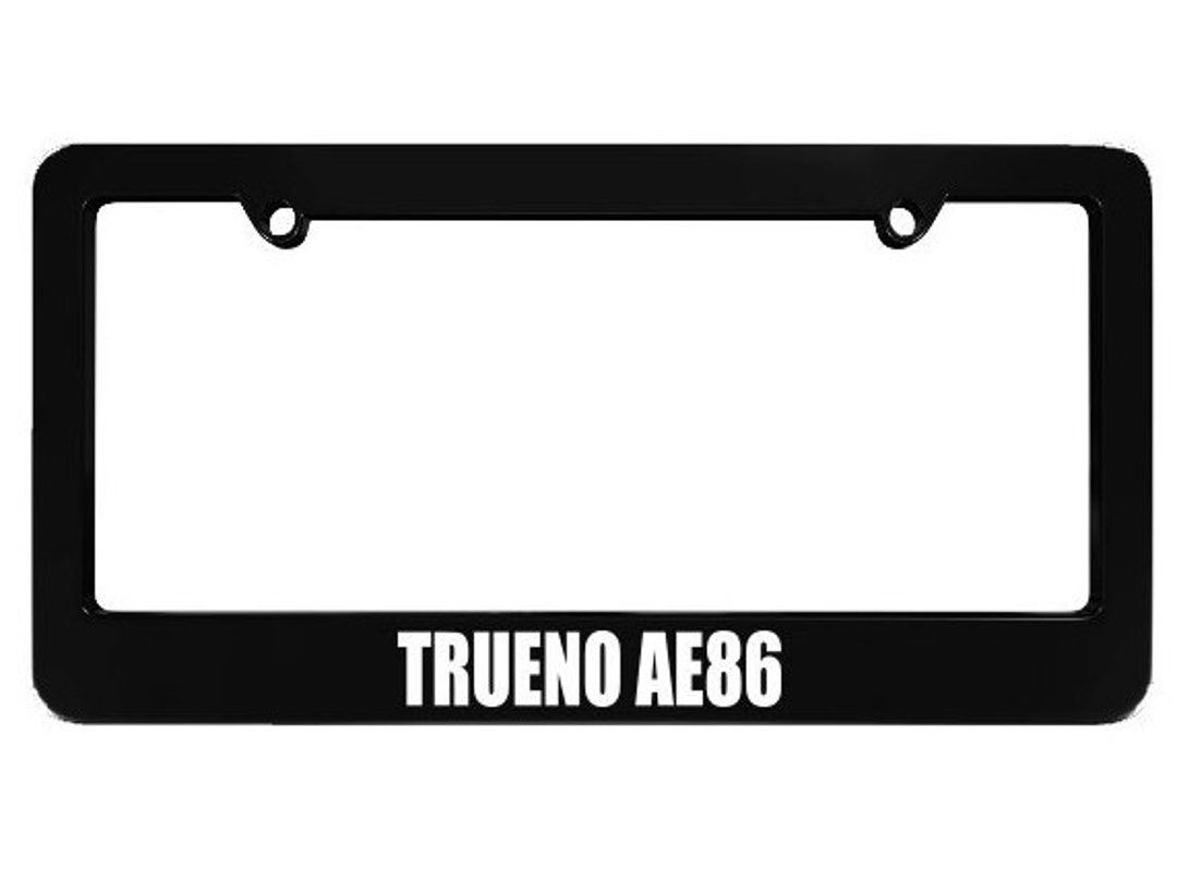TRUENO AE86 Black License Plate Frame Frames Initial D JDM Fits Most ...