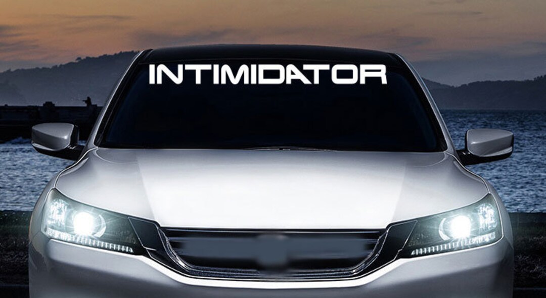 Intimidator Windshield Banner JDM Vinyl Decal, Car, Trucks - Etsy