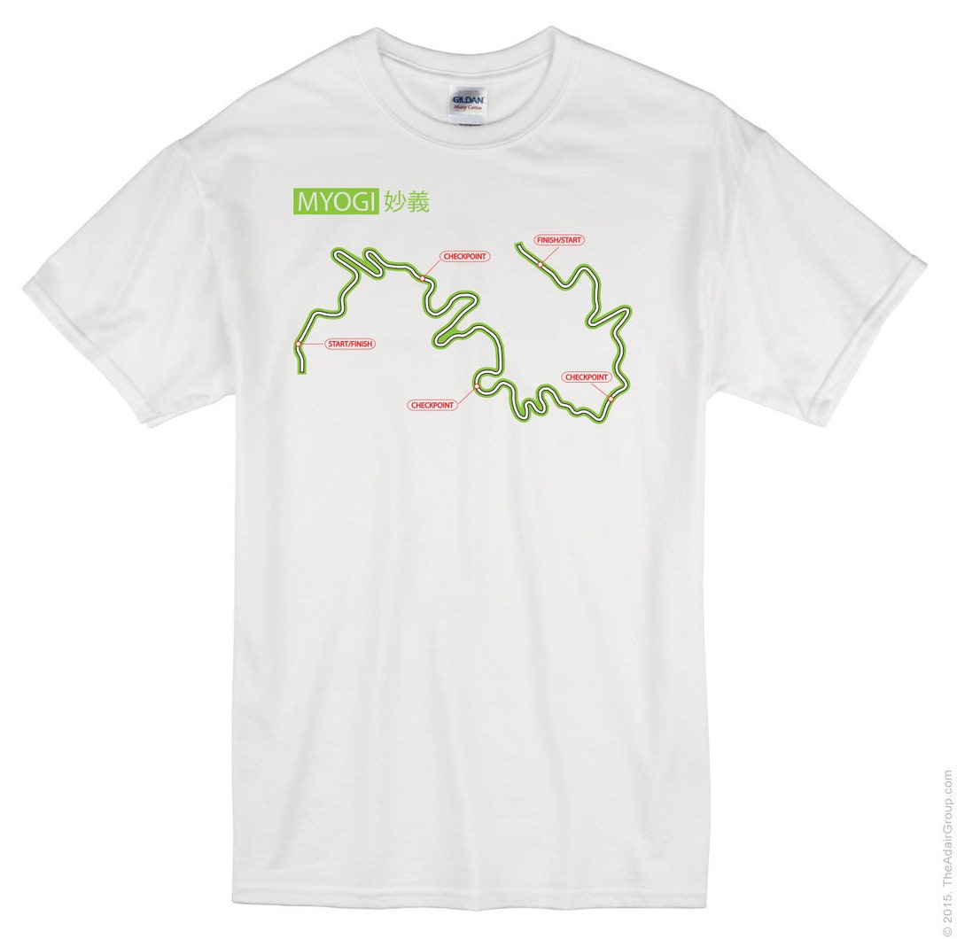 Myogi Pass Course Map Tshirt Mount Myogi Nightkids Initial D Trueano ...