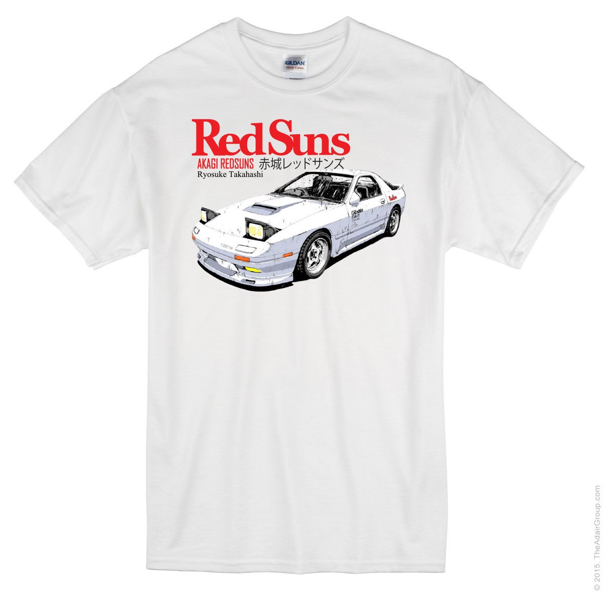 Akagi Redsuns Ryosuke Takahashi Tshirt Initial D JDM Drift Racing Shirt ...