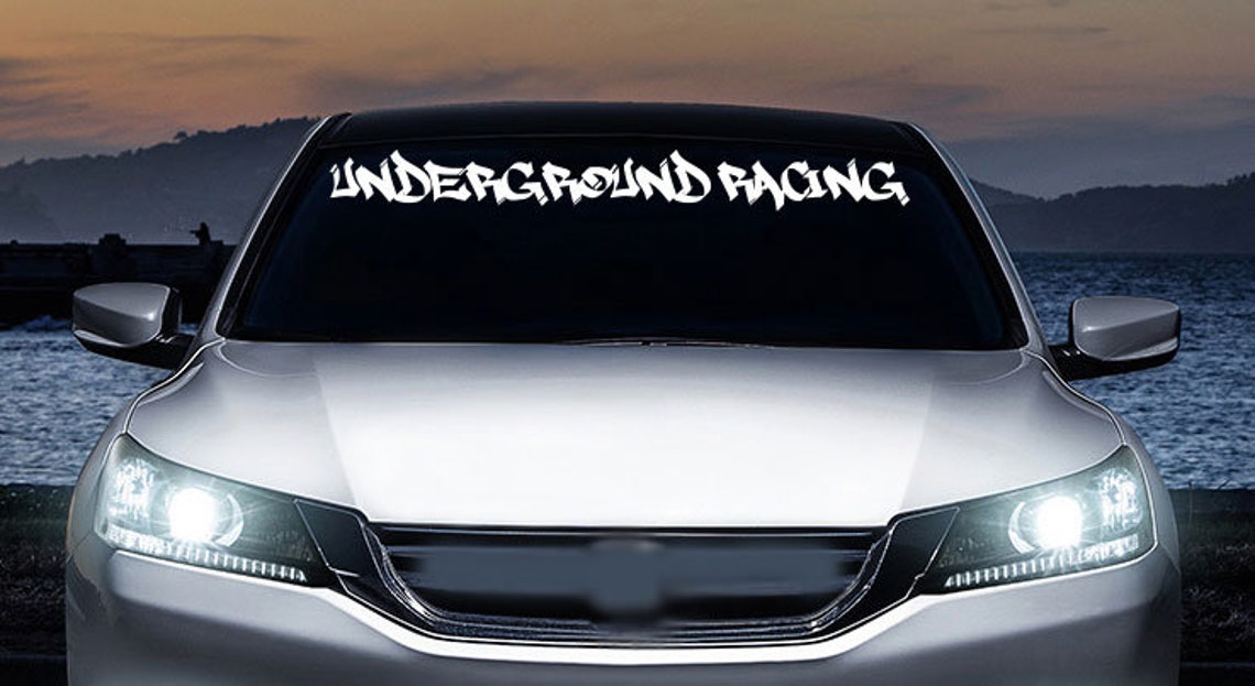 Underground Racing Jdm Windshield Banner Vinyl Decal Car, Truck, Window ...